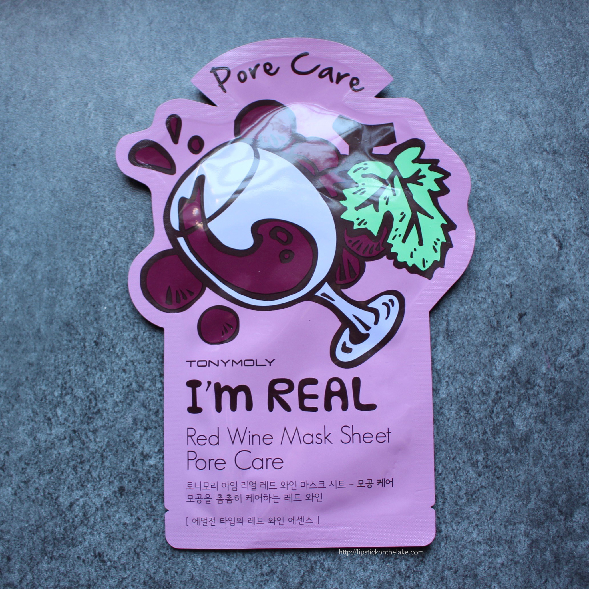 Tony Moly I’m Real Red Wine Mask Sheet | Lipstick on the Lake
