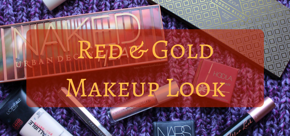 Red & Gold Makeup Look | Lipstick on the Lake